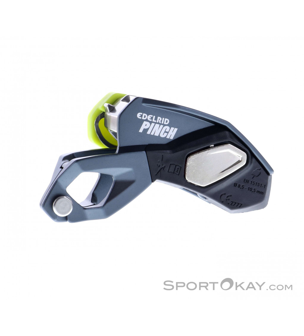 Edelrid Pinch Belay Device - Semiautomatic Belay and Rappel Device ...