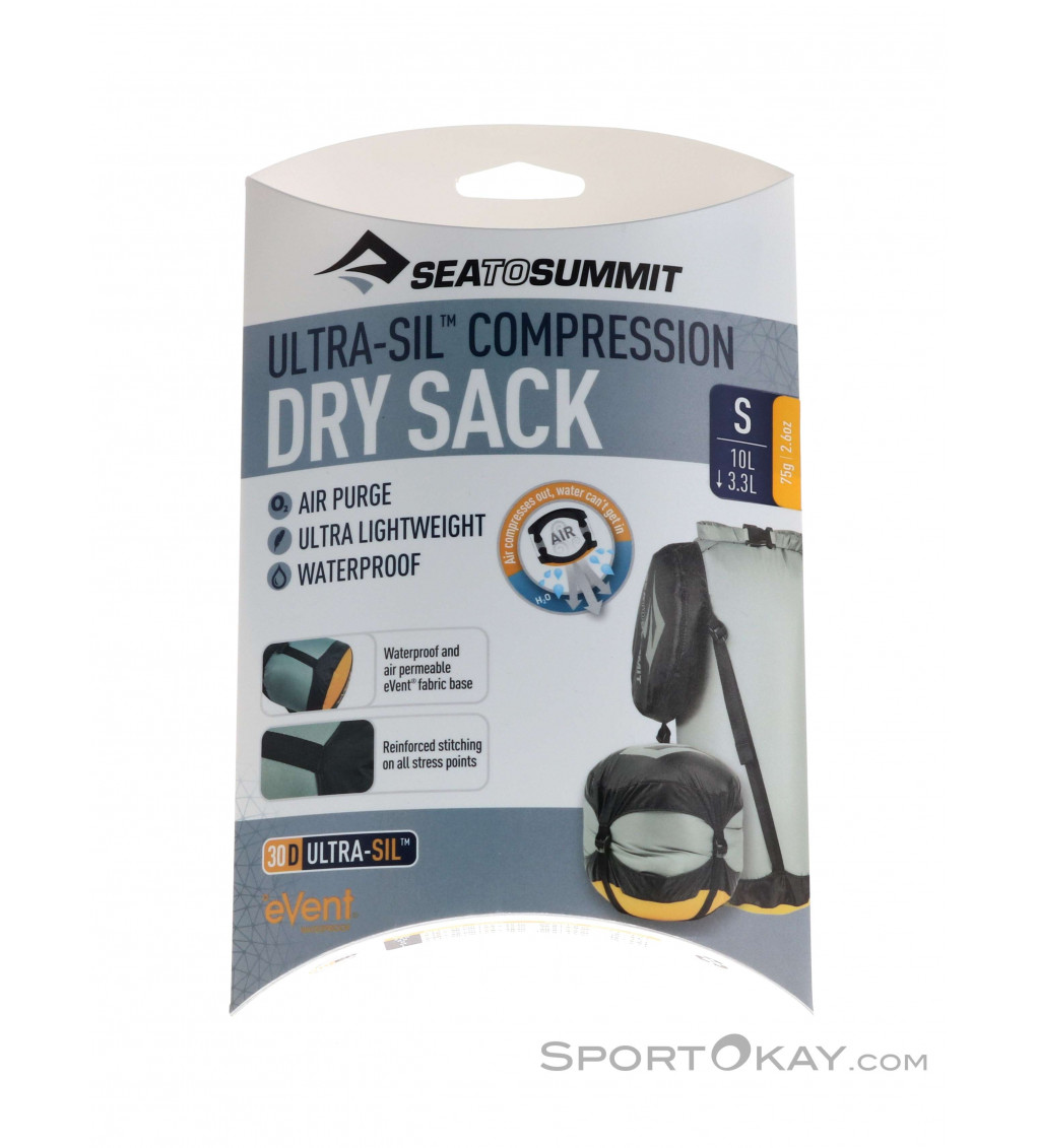 Sea to Summit Ultra Sil eVent Dry Compression 10l Drybag Sacs a dos Sacs a dos et lampes frontales Exterieur Tout